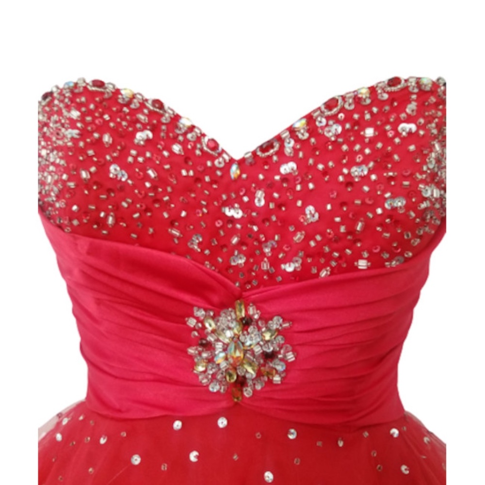 Morilee By Madeline Red Party Prom Homecoming Dress 3… - Gem